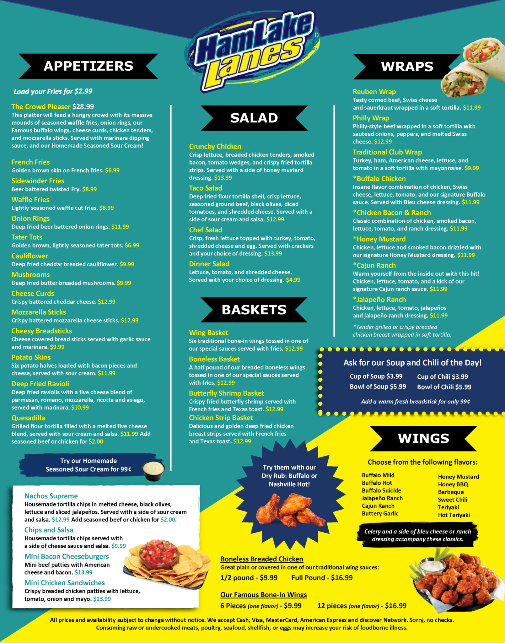 Food | Restaurant | Ham Lake Lanes | Ham Lake, MN