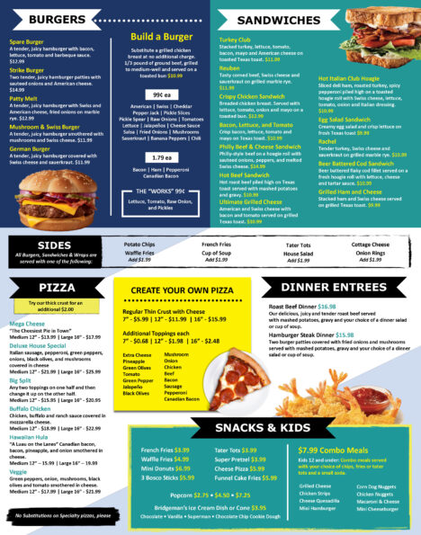 Food | Restaurant | Ham Lake Lanes | Ham Lake, MN